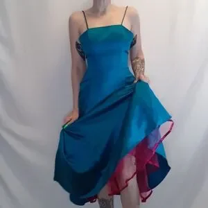 Gunne Sax | Dresses | Vintage Jessica Mcclintock Gunne Sax Teal Tea ...